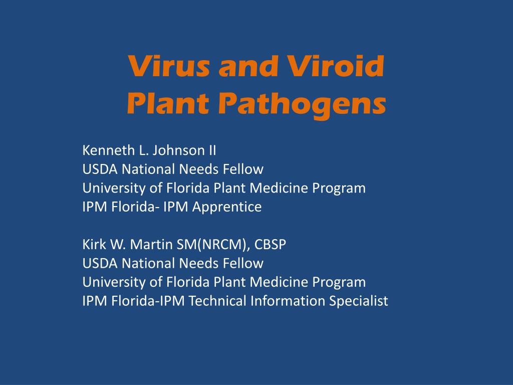 PPT - Virus and Viroid Plant Pathogens PowerPoint Presentation, free ...