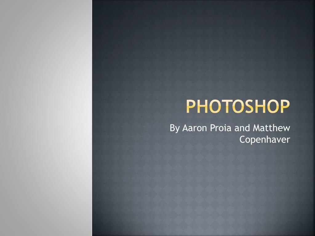 PPT - photoshop PowerPoint Presentation, free download - ID:1553265
