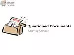 PPT - Questioned Documents PowerPoint Presentation, free download - ID ...