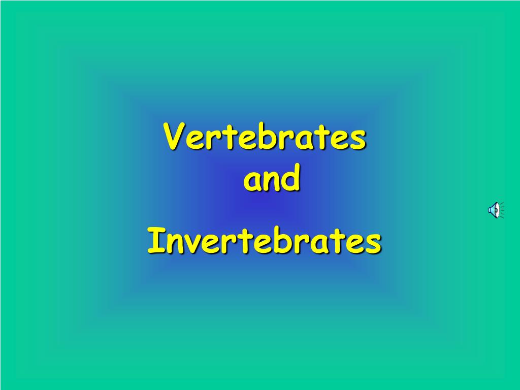 PPT - Vertebrates and Invertebrates PowerPoint Presentation, free ...
