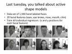 PPT - Lecture 23 Active Shape Models PowerPoint Presentation, free ...