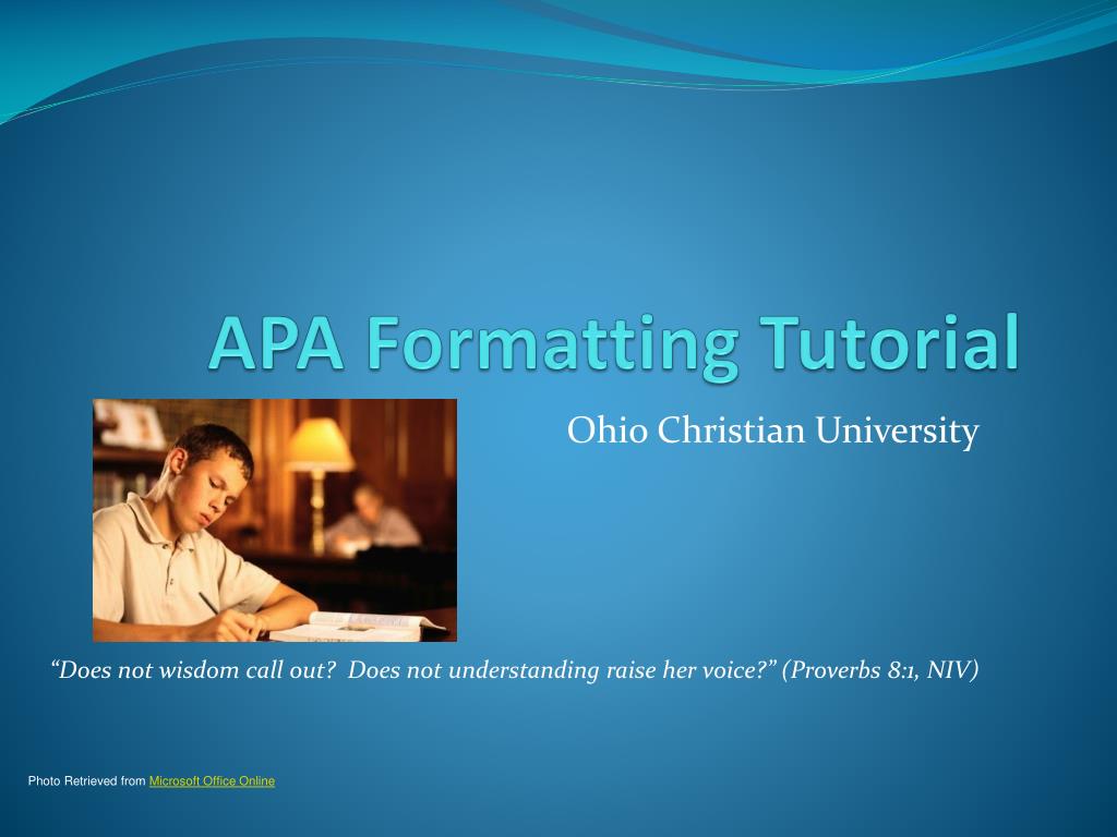 PPT - APA Formatting Tutorial PowerPoint Presentation, free download ...