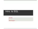 PPT - Lecture 2 Intro to SQL PowerPoint Presentation, free download ...