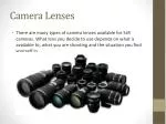 PPT - Buy Best Quality Fujifilm XF Lenses and Professional Camera ...