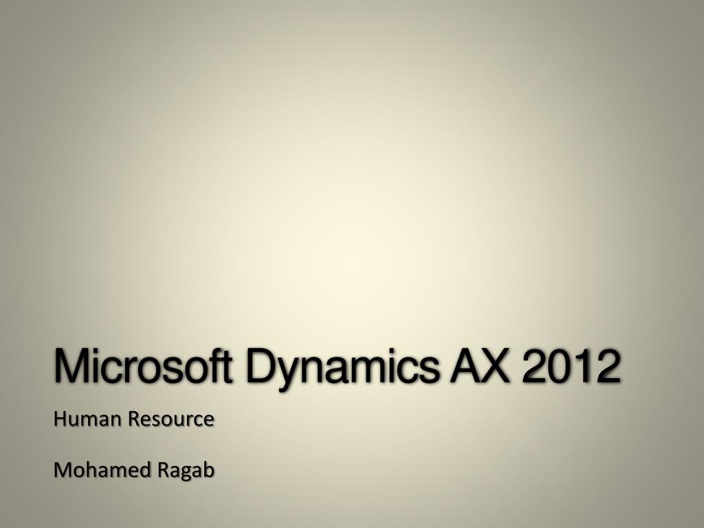 PPT - Microsoft Dynamics AX 2012 PowerPoint Presentation, free download ...