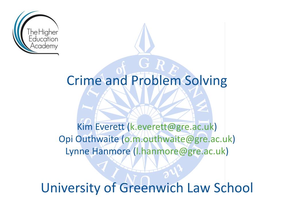 PPT - Crime and Problem Solving PowerPoint Presentation, free download ...
