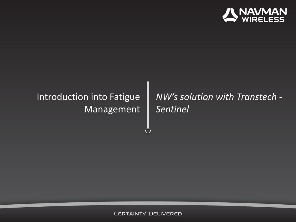 PPT - Introduction into Fatigue Management PowerPoint Presentation ...
