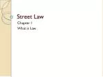 PPT - STREET LAW- March 20, 2006 PowerPoint Presentation, free download ...