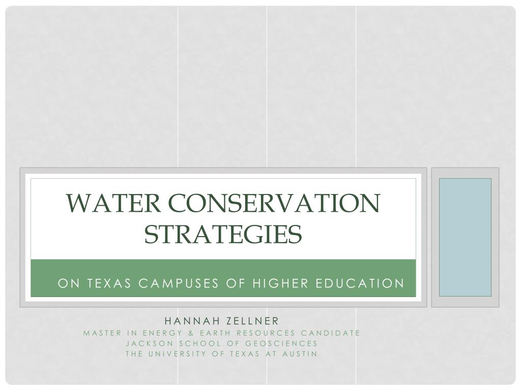 PPT - Water Conservation Strategies PowerPoint Presentation, free ...
