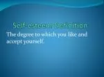 PPT - Self Esteem & Self Development Course - istudy PowerPoint ...