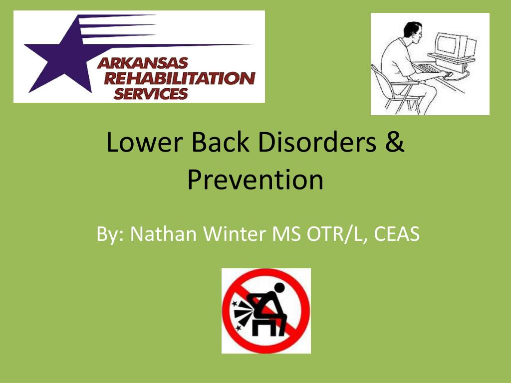 PPT - Lower Back Disorders & Prevention PowerPoint Presentation - ID ...