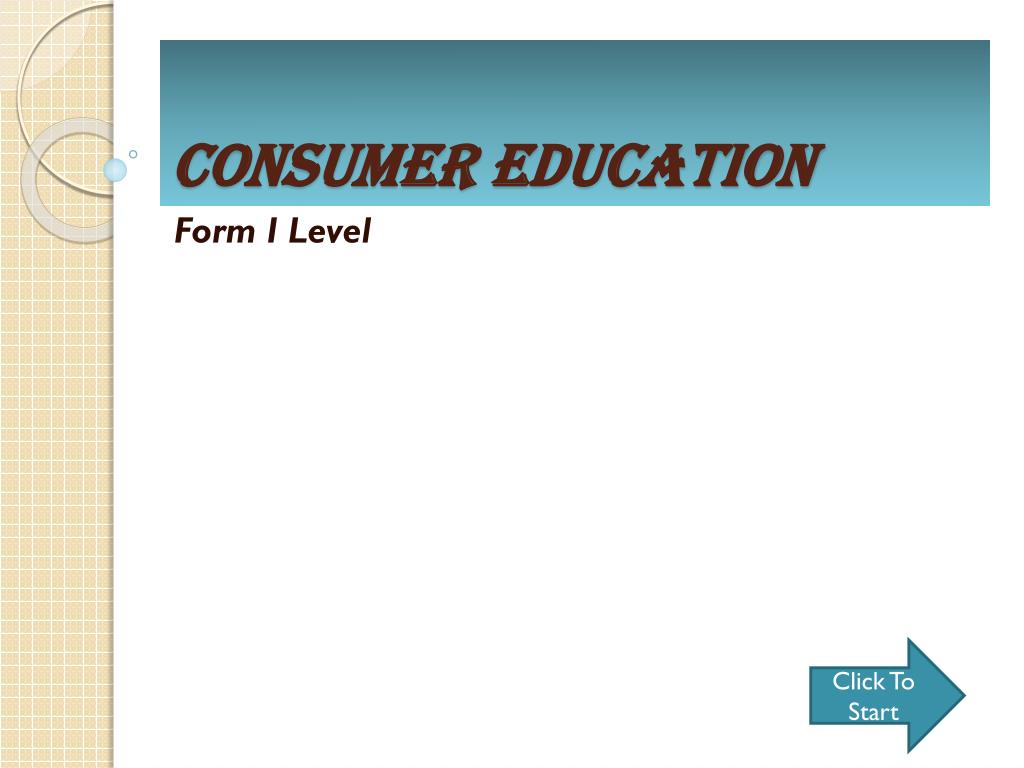 PPT - Consumer Education PowerPoint Presentation, free download - ID ...