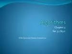 PPT - ALGORITHMS AND FLOWCHARTS PowerPoint Presentation, free download ...