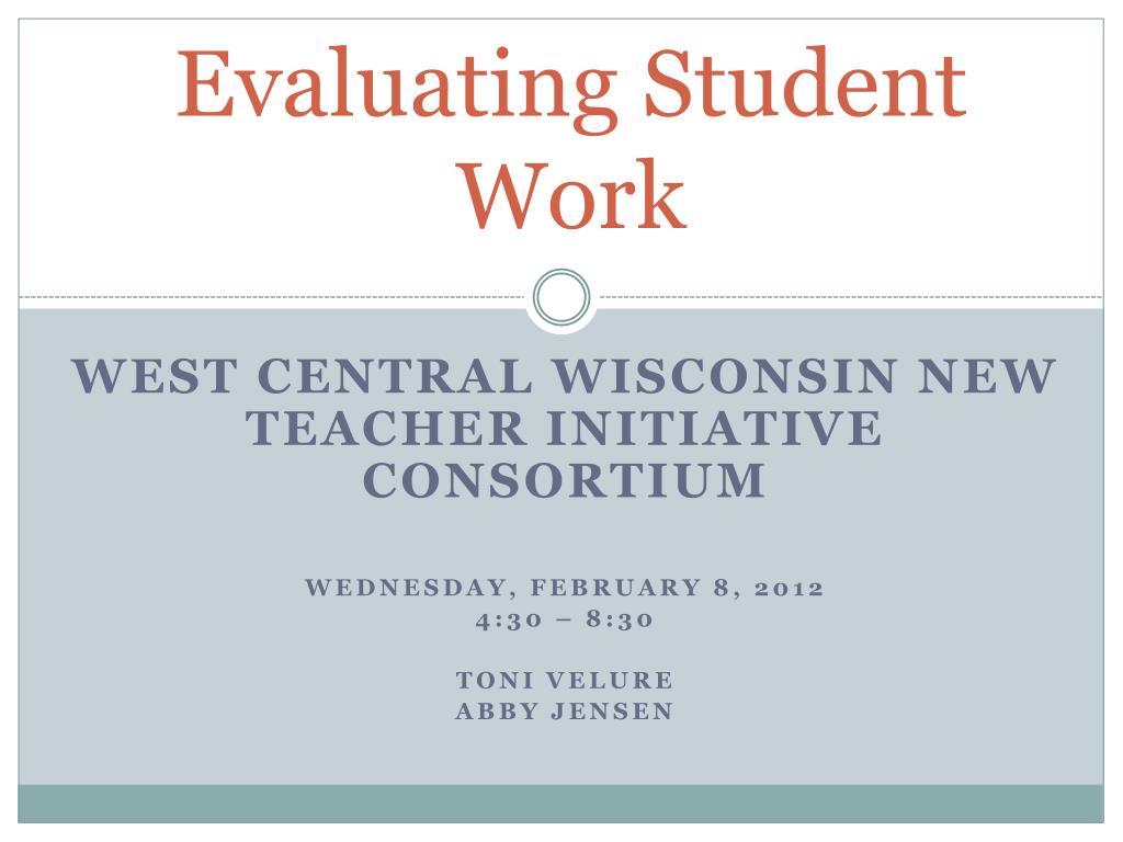 PPT - Evaluating Student Work PowerPoint Presentation, free download ...