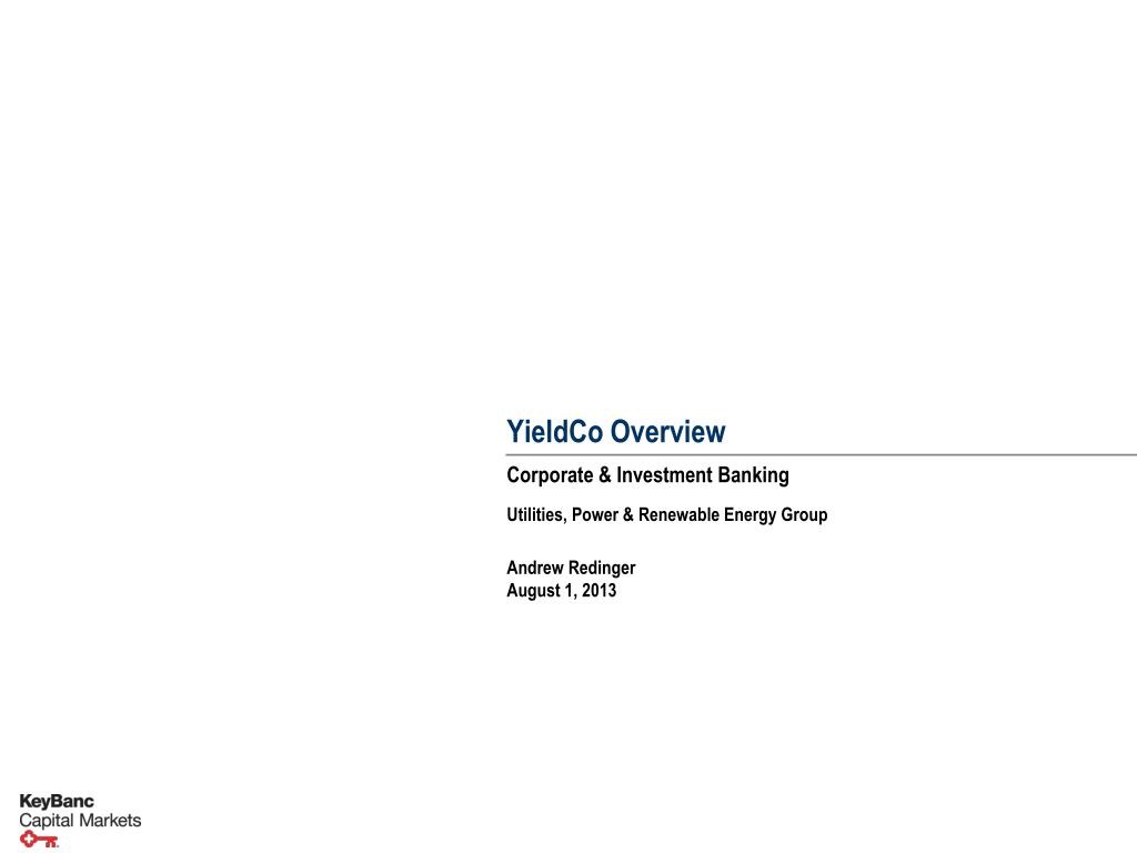 PPT - YieldCo Overview PowerPoint Presentation, free download - ID:1561813