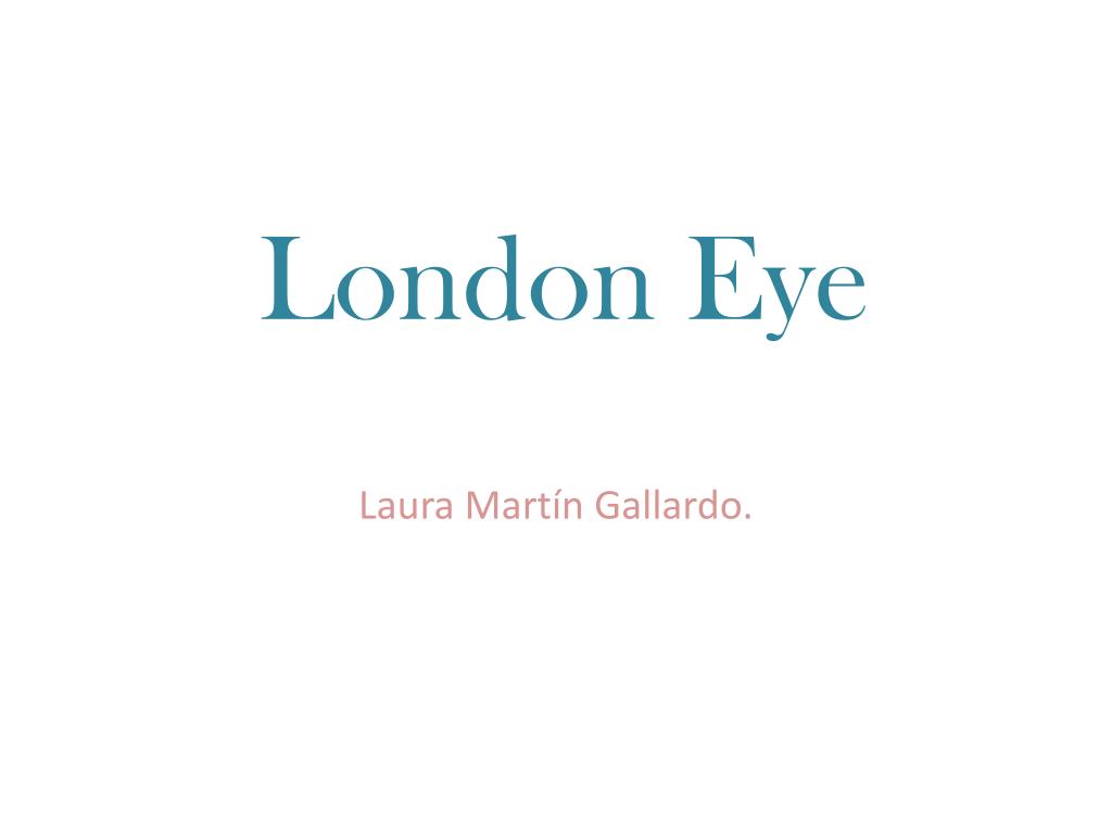 PPT - London Eye PowerPoint Presentation, free download - ID:1562609