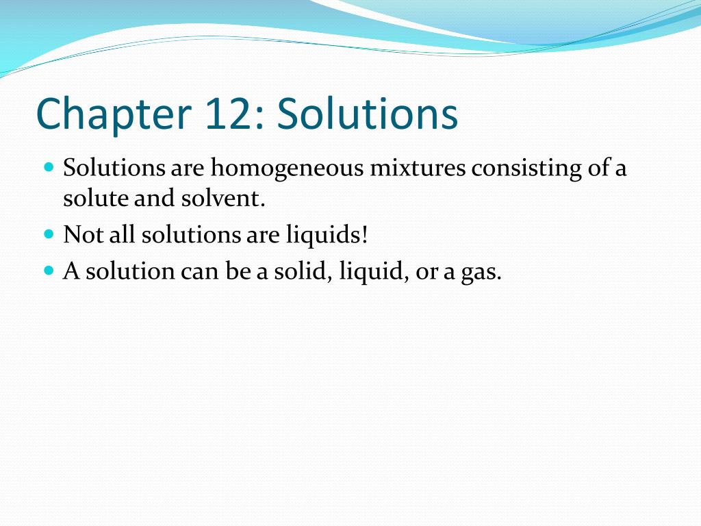 PPT - Chapter 12: Solutions PowerPoint Presentation, free download - ID ...