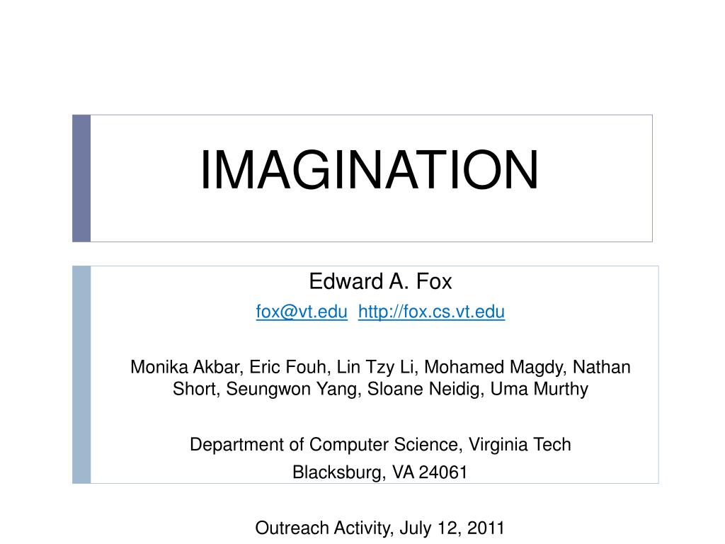 PPT - IMAGINATION PowerPoint Presentation, free download - ID:1563936