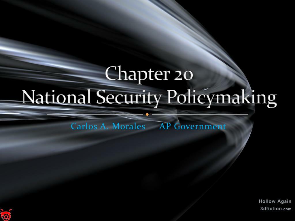 PPT - Chapter 20 National Security Policymaking PowerPoint Presentation ...