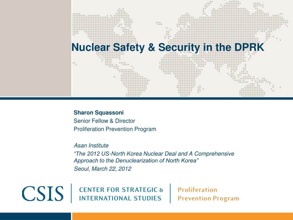 PPT - Nuclear Safety & Security in the DPRK PowerPoint Presentation ...