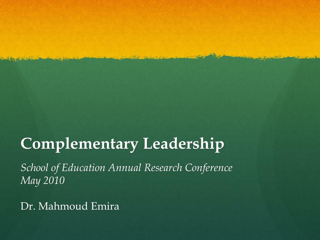 PPT - Complementary Leadership PowerPoint Presentation, free download ...