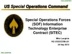 PPT - SOF Support to Major Operations PowerPoint Presentation, free ...