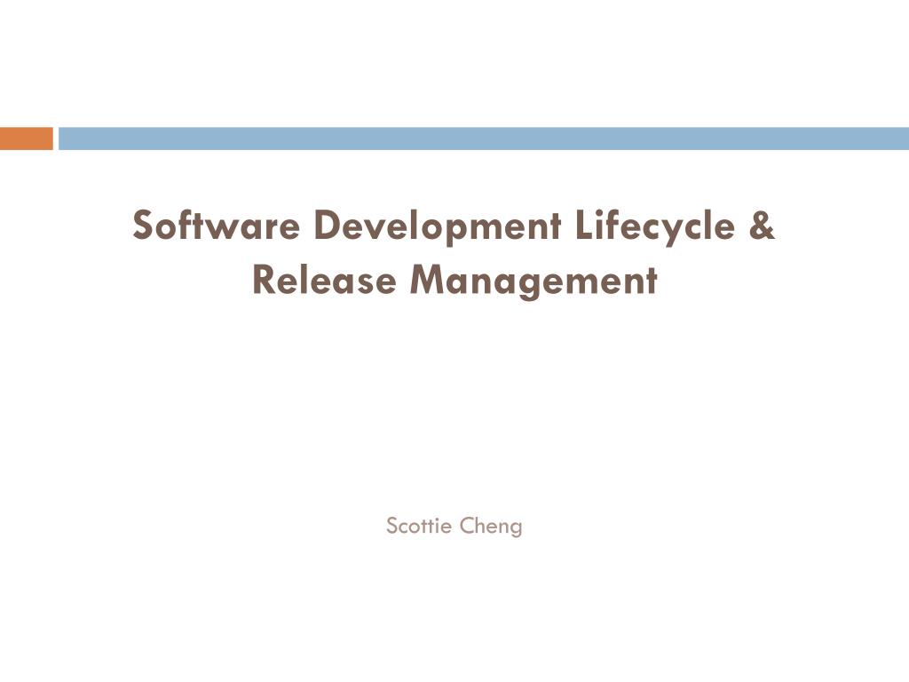 PPT - Software Development Lifecycle & Release Management PowerPoint ...