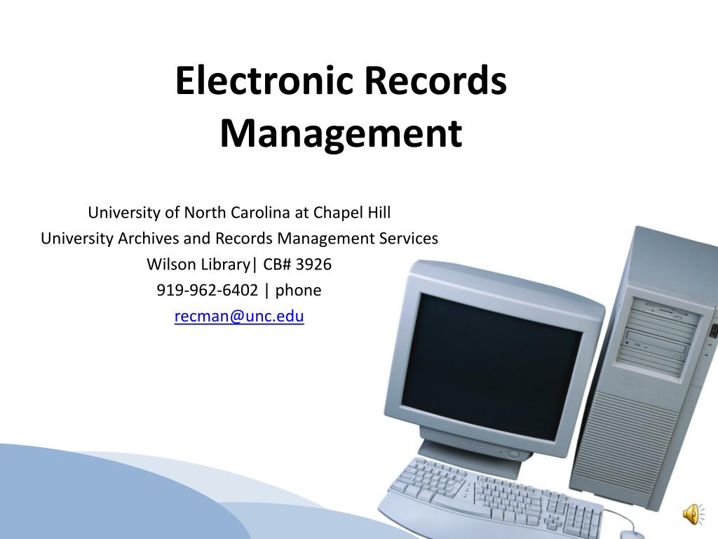 PPT - Electronic Records Management PowerPoint Presentation, free ...