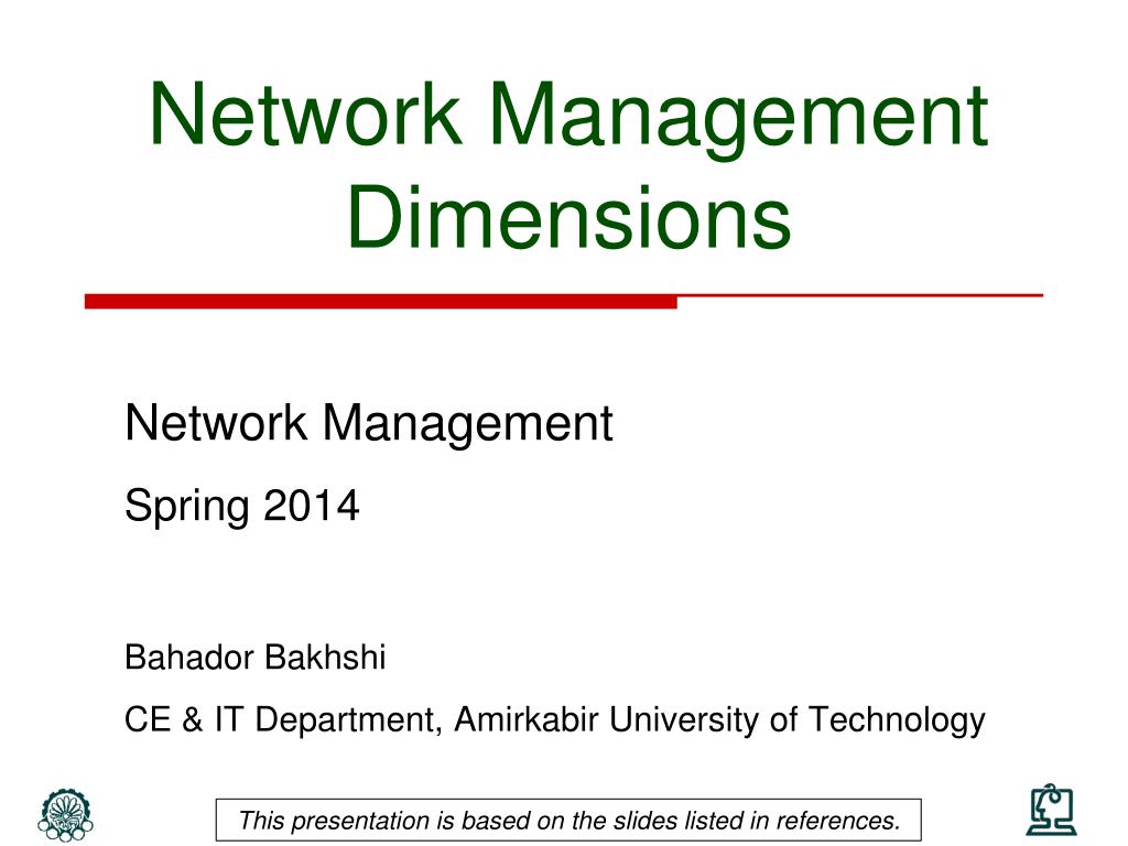 PPT - Network Management Dimensions PowerPoint Presentation, free ...