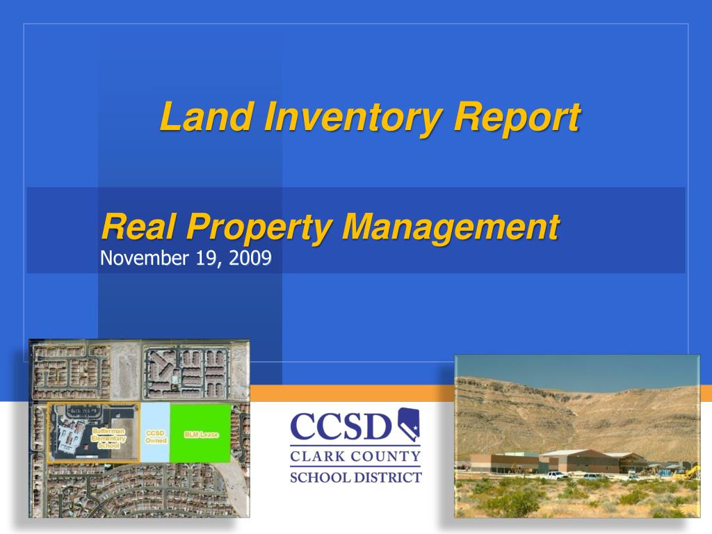 PPT - Land Inventory Report PowerPoint Presentation, free download - ID ...