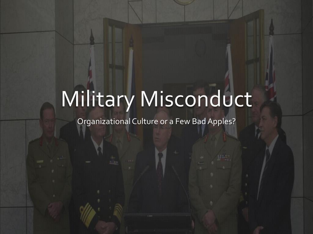 PPT - Military Misconduct PowerPoint Presentation, free download - ID ...