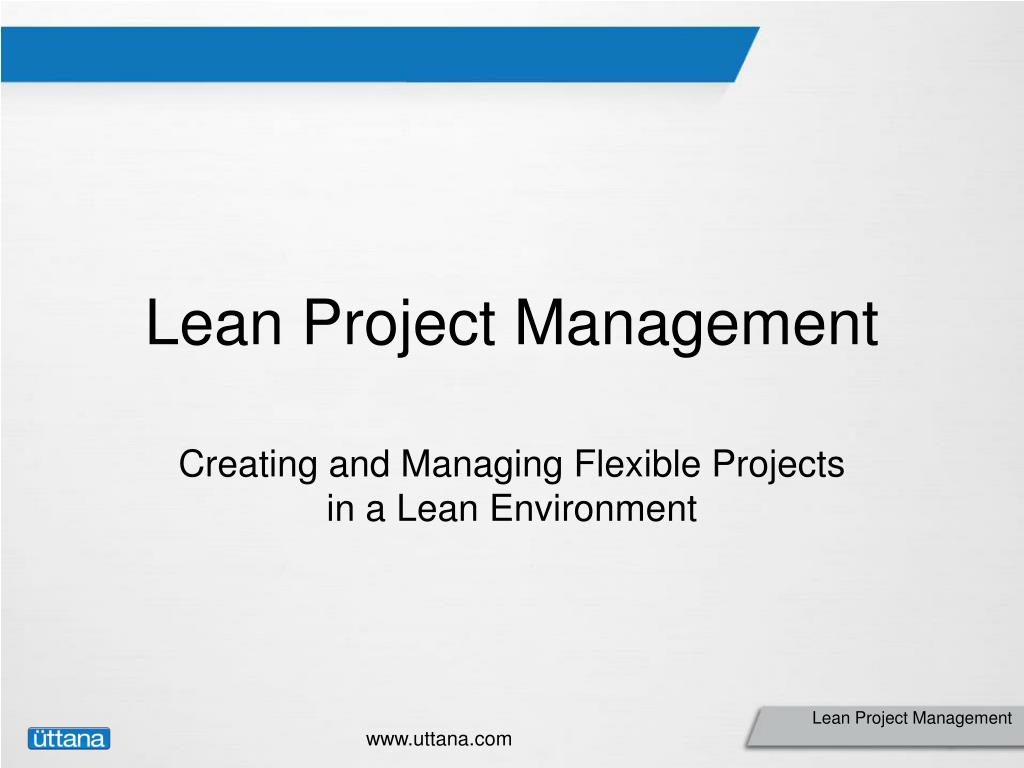 PPT - Lean Project Management PowerPoint Presentation, free download ...