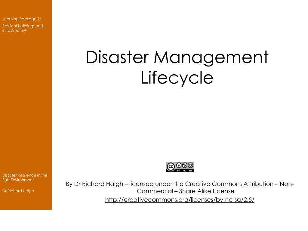 PPT - Disaster Management Lifecycle PowerPoint Presentation, free ...
