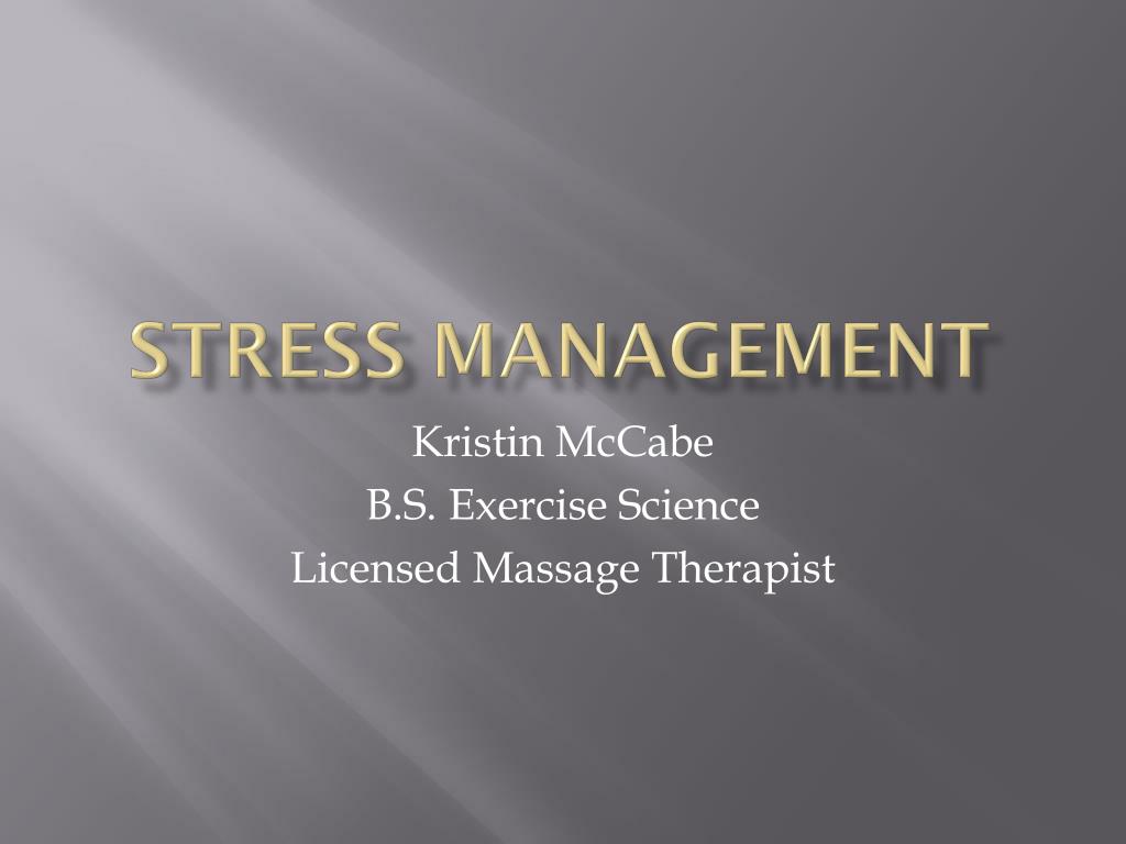 PPT - Stress Management PowerPoint Presentation, free download - ID:1570923