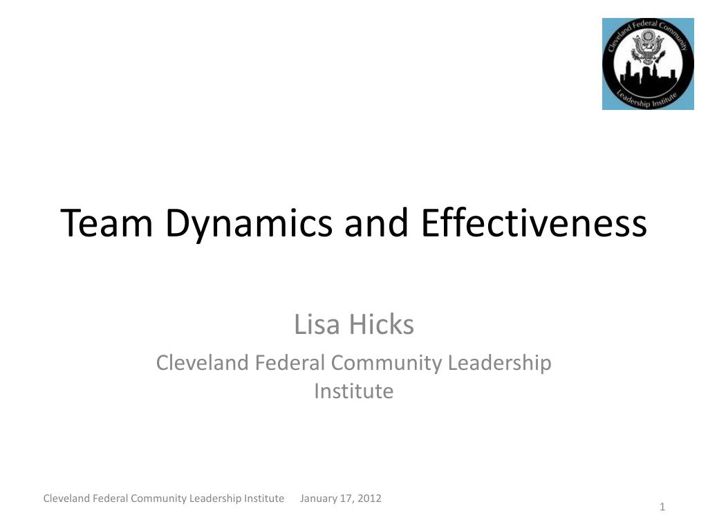 PPT - Team Dynamics and Effectiveness PowerPoint Presentation, free ...