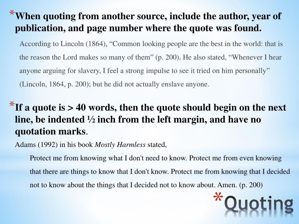 PPT - Quoting PowerPoint Presentation, free download - ID:1571077