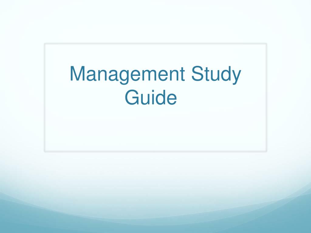 PPT - Management Study Guide PowerPoint Presentation, free download ...