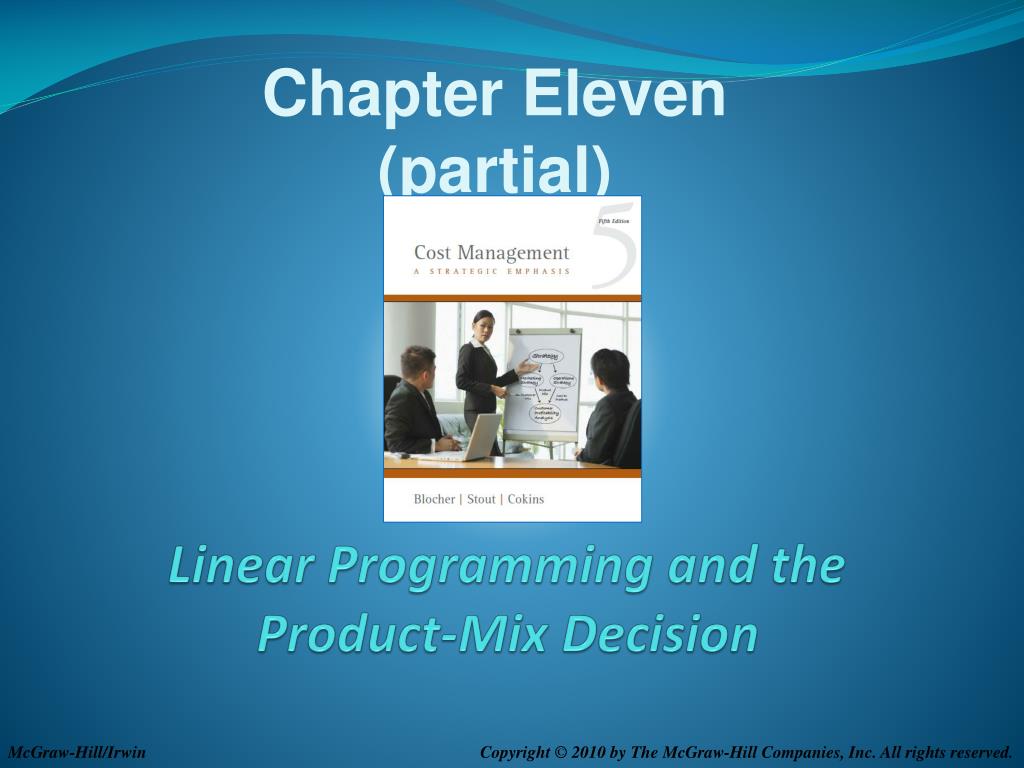 PPT - Linear Programming and the Product-Mix Decision PowerPoint ...