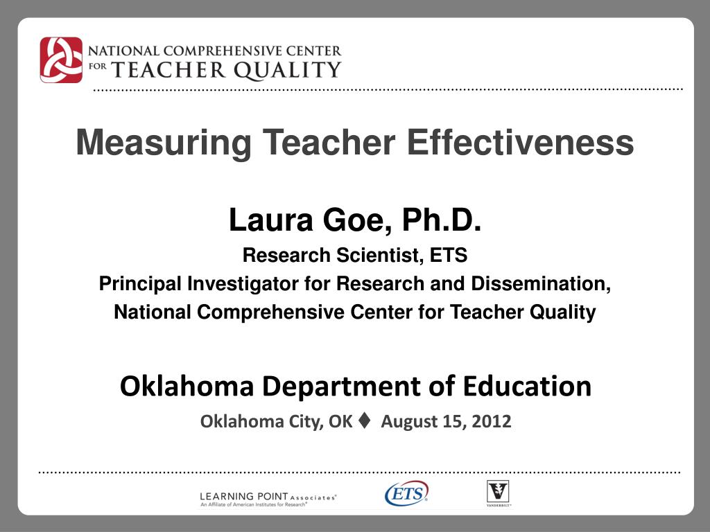Ppt Measuring Teacher Effectiveness Powerpoint Presentation Free