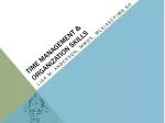 PPT - Improving the Time management Skills PowerPoint Presentation ...