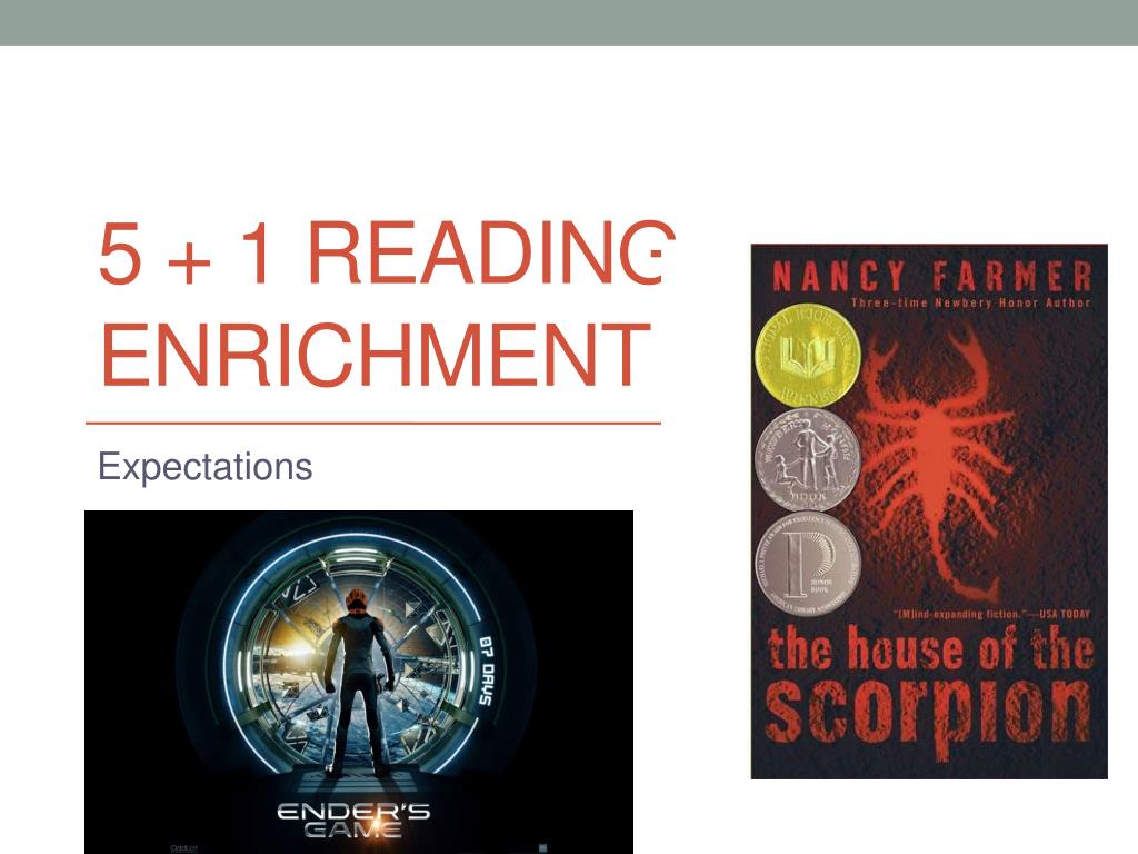 PPT - Reading Enrichment Goals for Literature Appreciation and Time ...