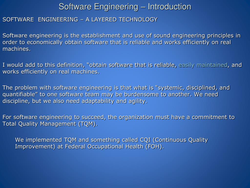 PPT - Software Engineering – Introduction PowerPoint Presentation, free ...