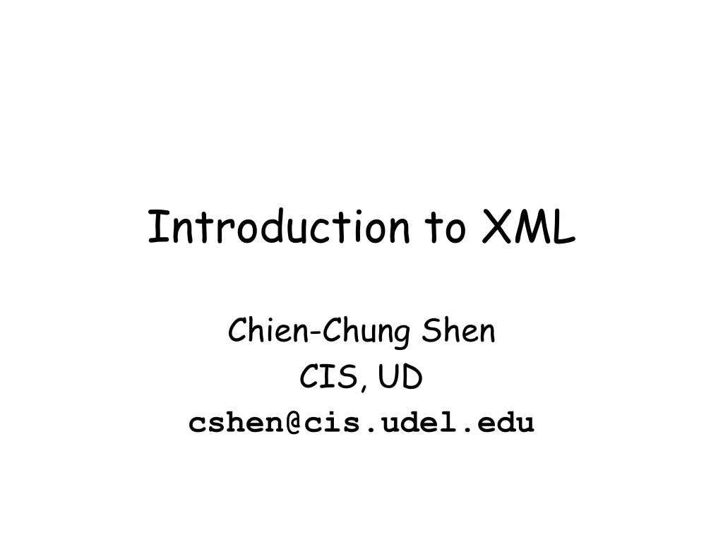 PPT - Introduction to XML PowerPoint Presentation, free download - ID ...
