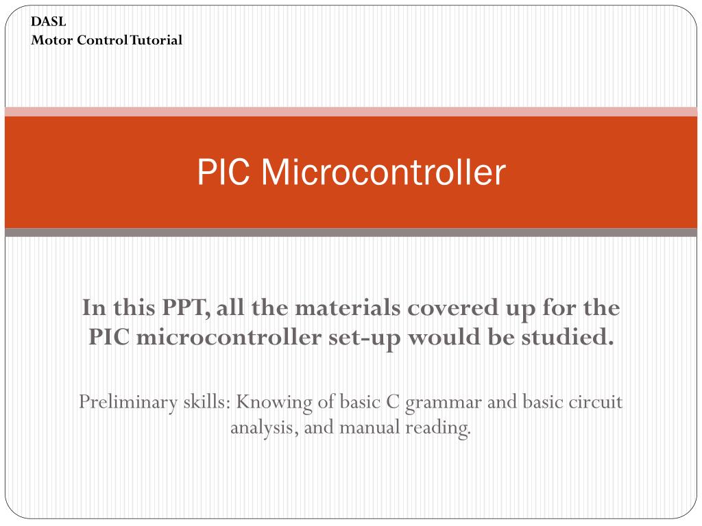 PPT - PIC Microcontroller PowerPoint Presentation, free download - ID ...