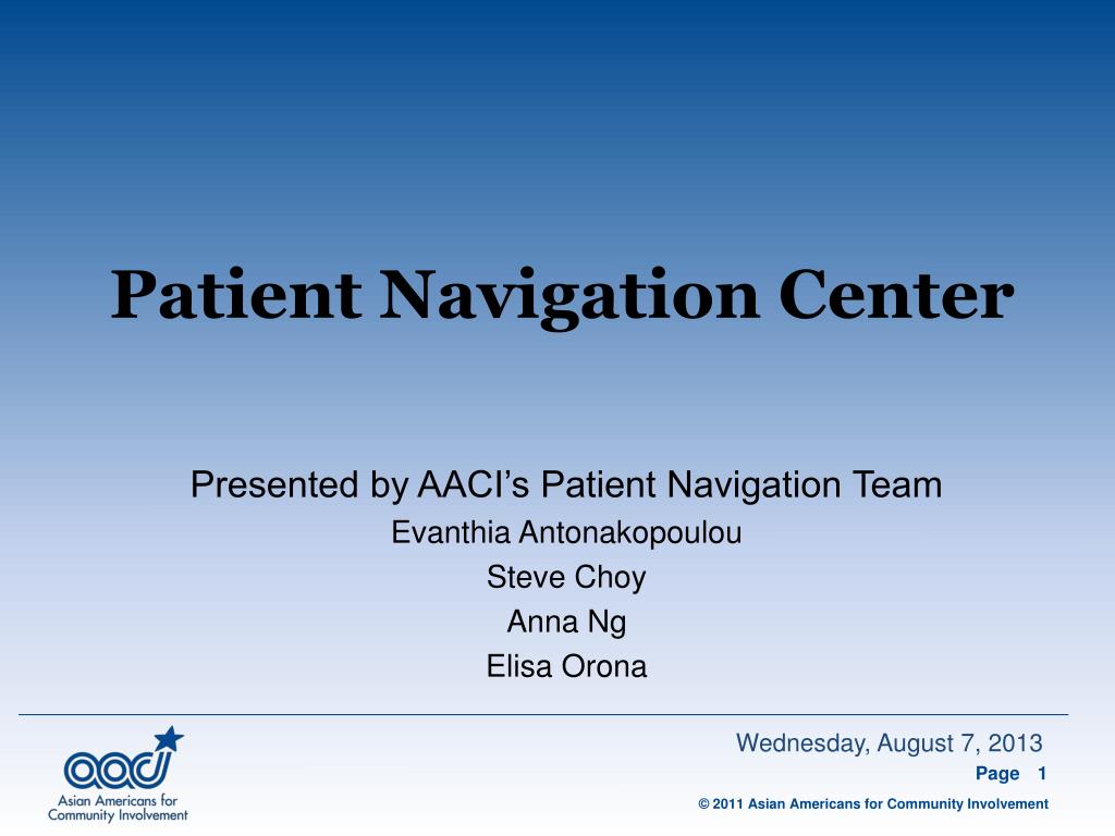 PPT - Patient Navigation Center PowerPoint Presentation, free download ...