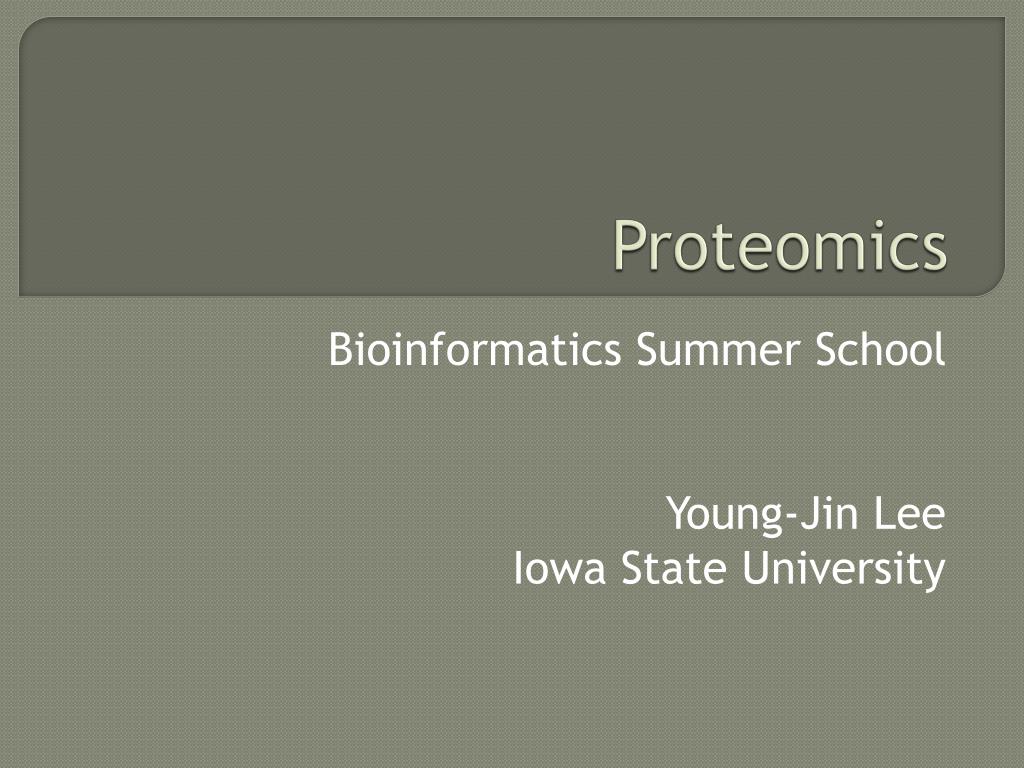 PPT - Proteomics PowerPoint Presentation, free download - ID:1576643
