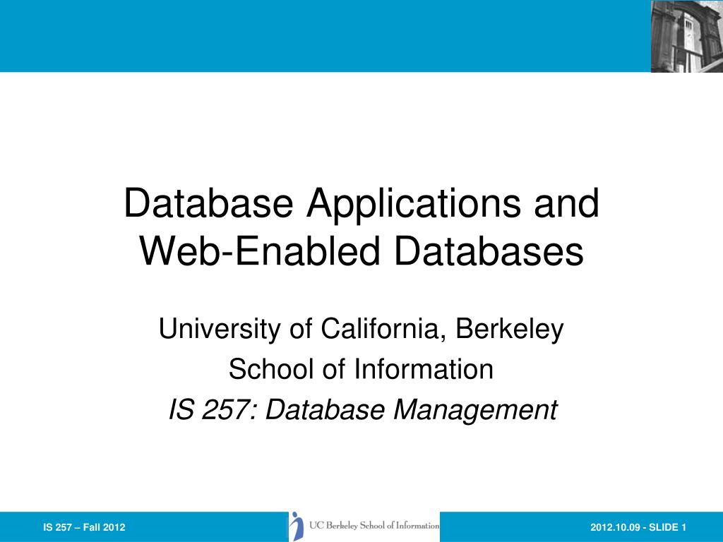 PPT - Database Applications and Web-Enabled Databases PowerPoint ...