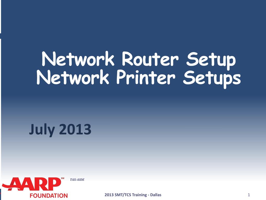 PPT - Network Router Setup Network Printer Setups PowerPoint ...