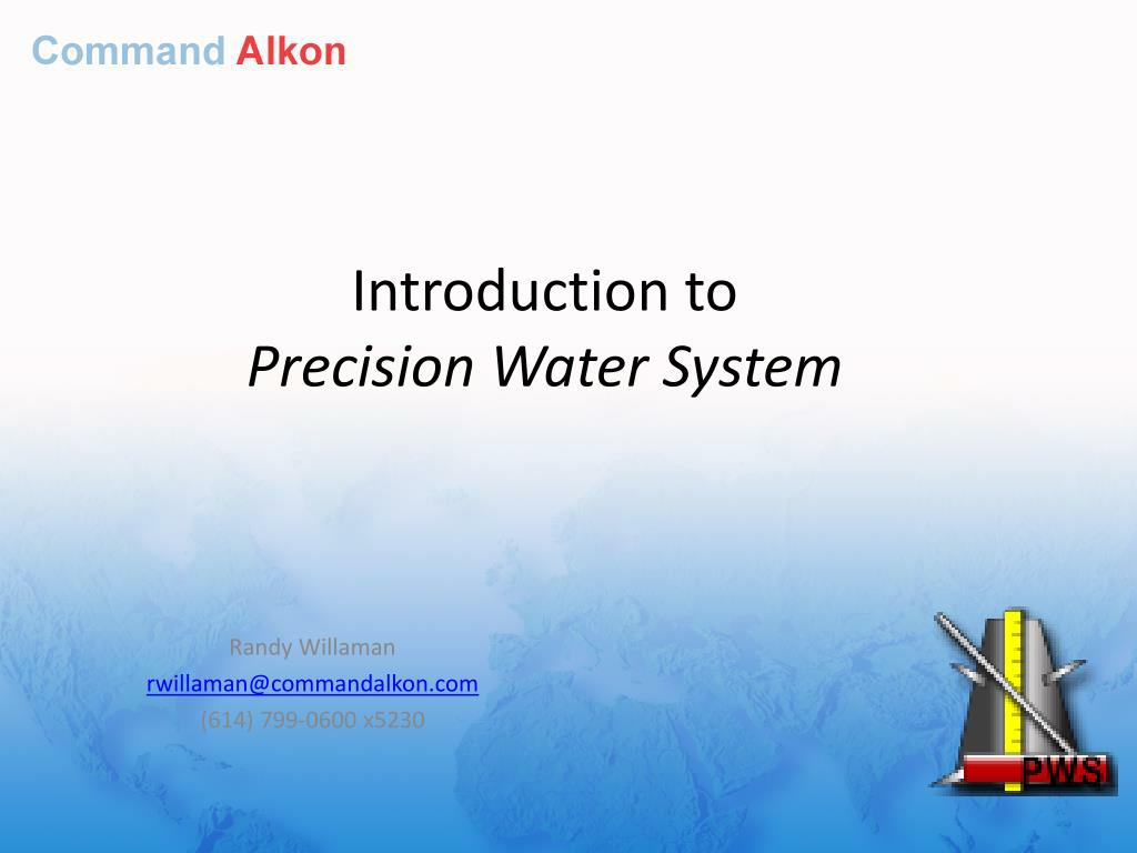 PPT - Introduction to Precision Water System PowerPoint Presentation ...
