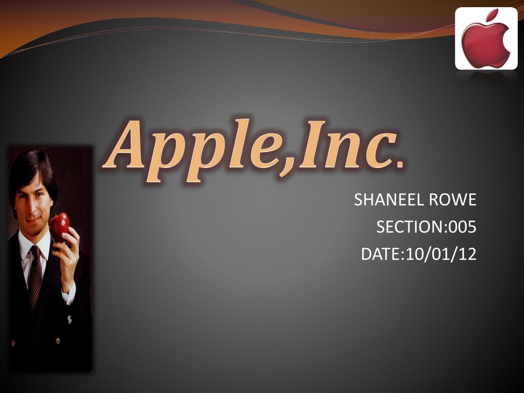 PPT - Apple,Inc . PowerPoint Presentation, free download - ID:1577442
